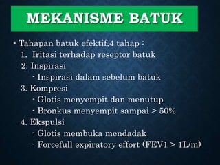 Patofisiologi batuk | PPTX