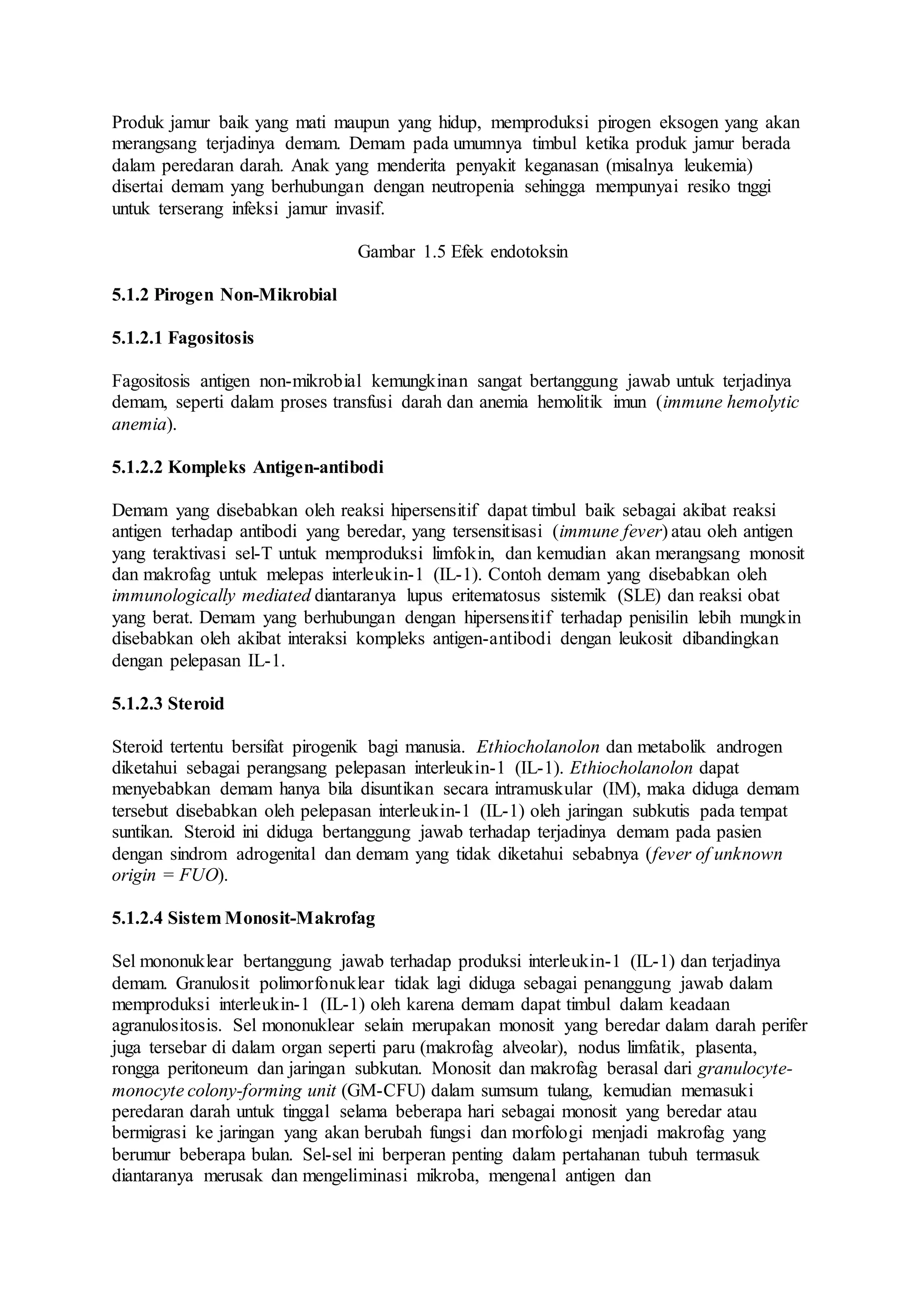 Patofisiologi demam | DOCX