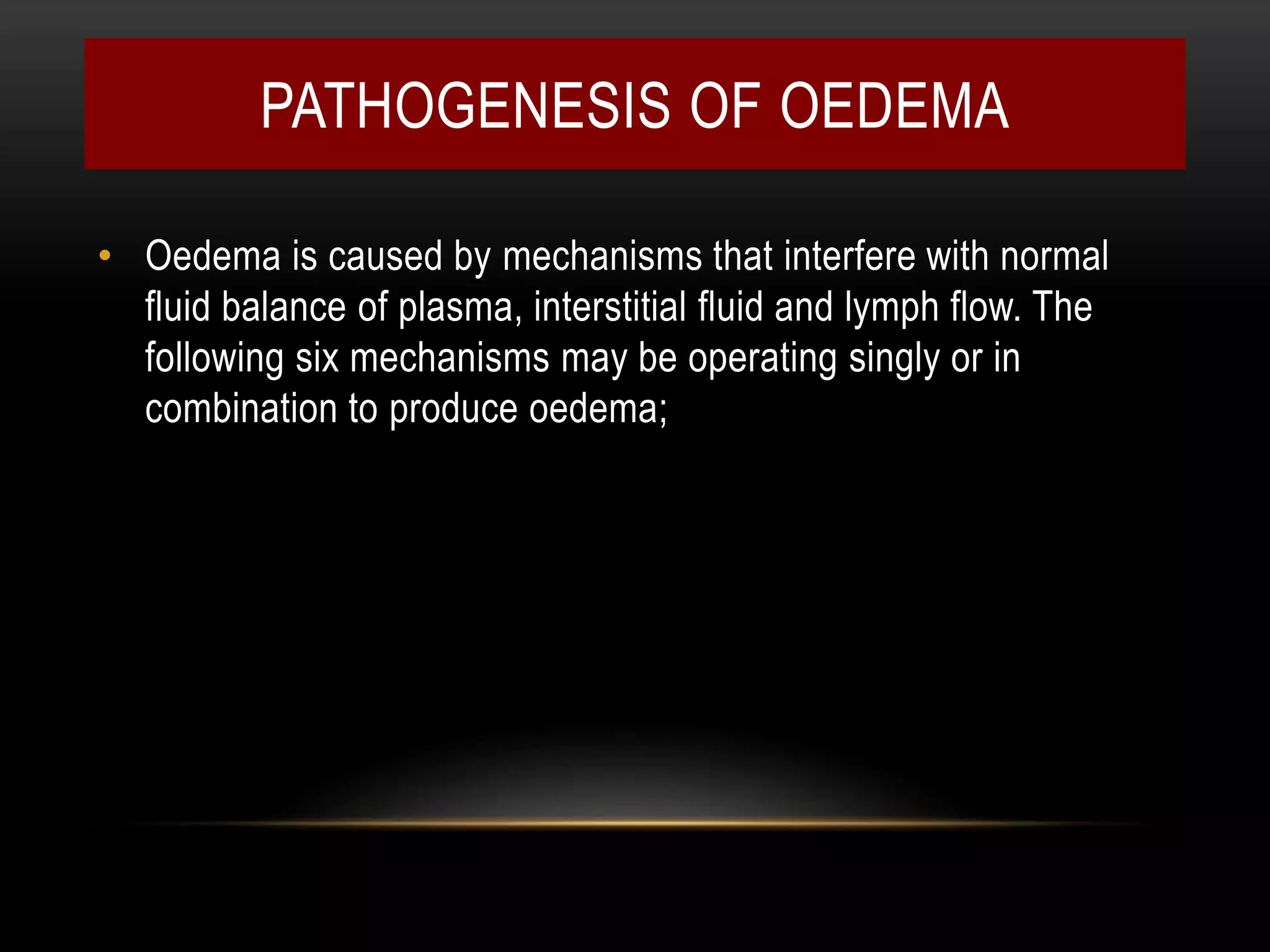 Patofisiologi edema | PPTX