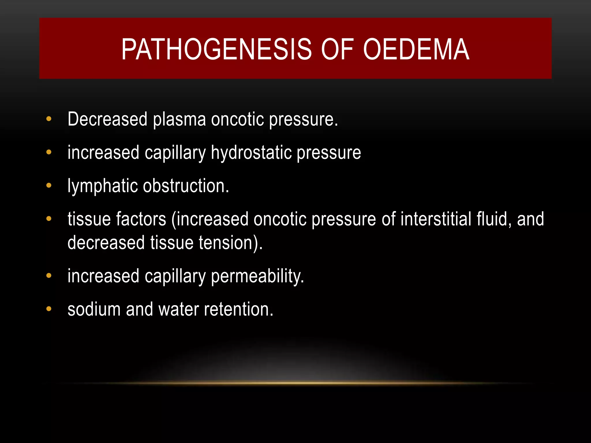 Patofisiologi edema | PPTX