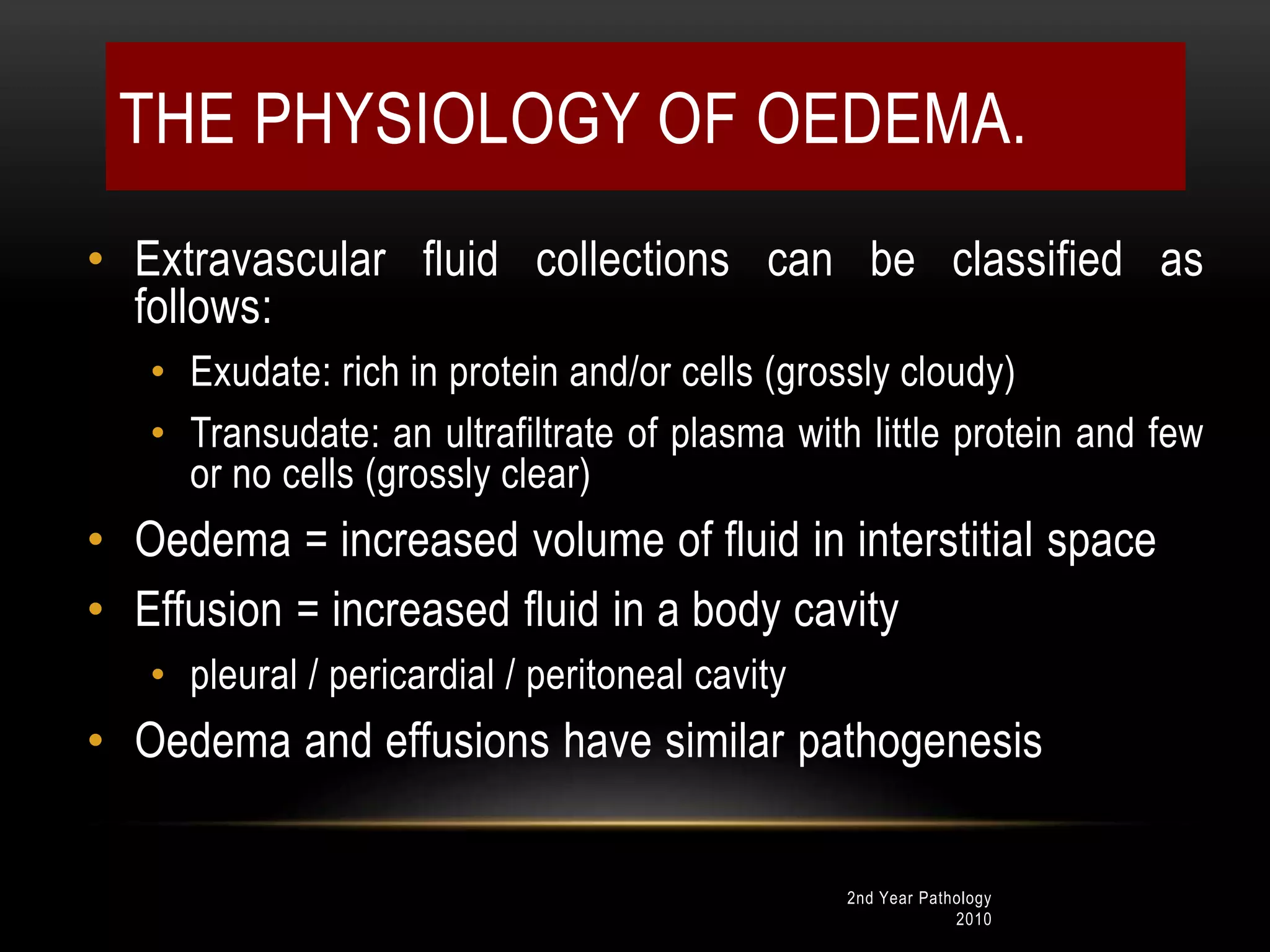 Patofisiologi edema | PPTX