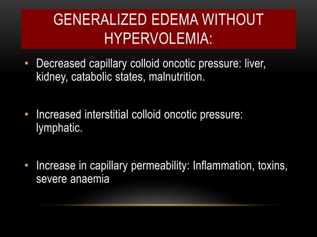 Patofisiologi edema | PPTX | Blood Disorders | Diseases and Conditions