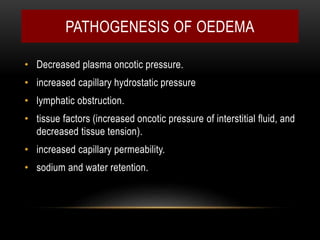 Patofisiologi edema | PPT