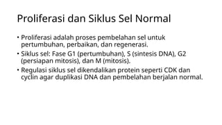 Definisi dan Patofisiologi Kanker - umum | PPTX