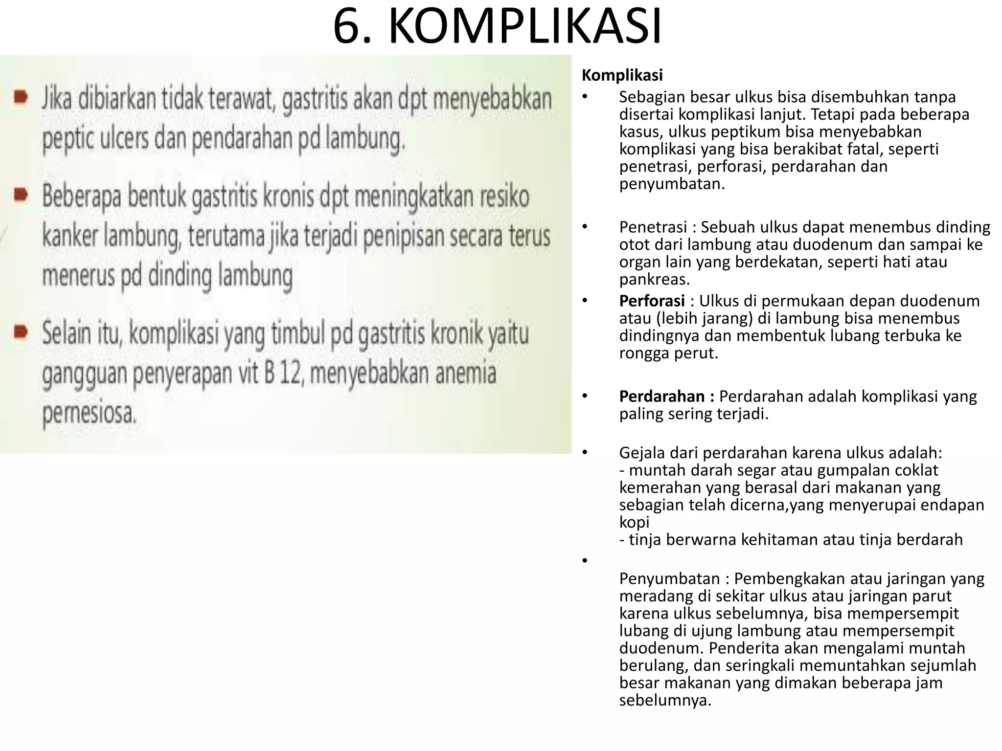 PEPTIC ULCER TUKAK LAMBUNG Patofisiologi peptic ulcer | PPTX