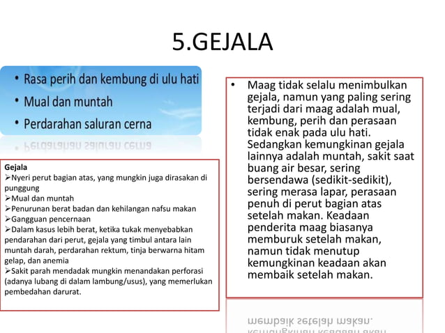 PEPTIC ULCER TUKAK LAMBUNG Patofisiologi peptic ulcer | PPTX