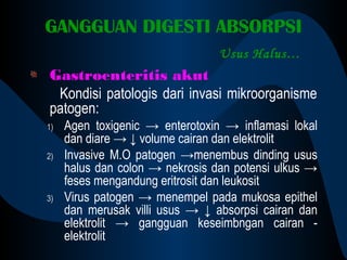 Patofisiologi pencernaan | PPT