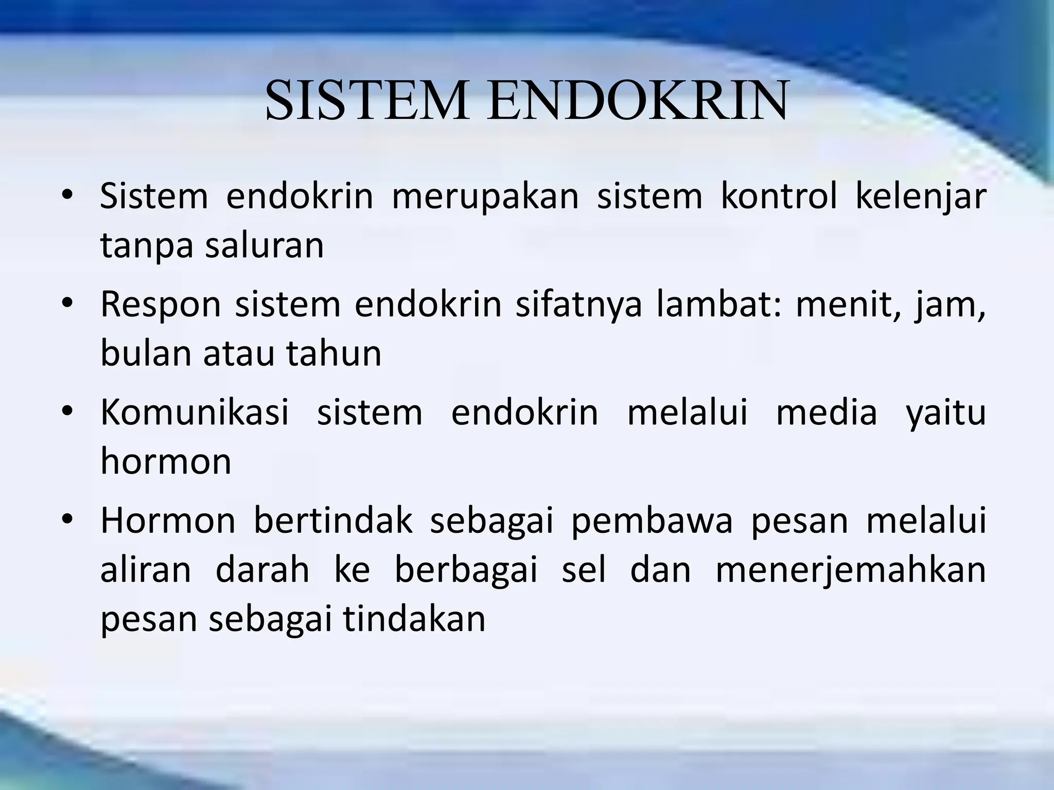 Patofisiologi Sistem Endokrin hormon pada sistem endokrin | PPT