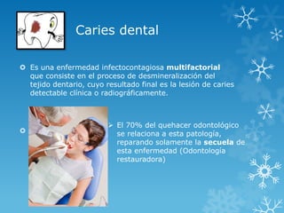 Patogenia de la caries | PPTX
