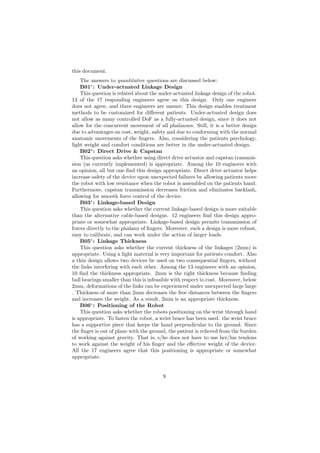 Design requirements for a tendon rehabilitation robot: results from a ...