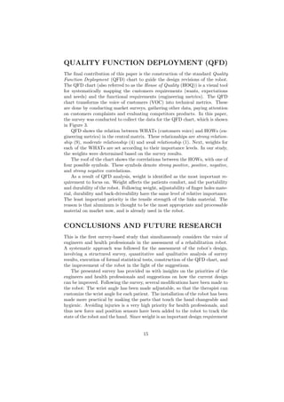 Design requirements for a tendon rehabilitation robot: results from a ...