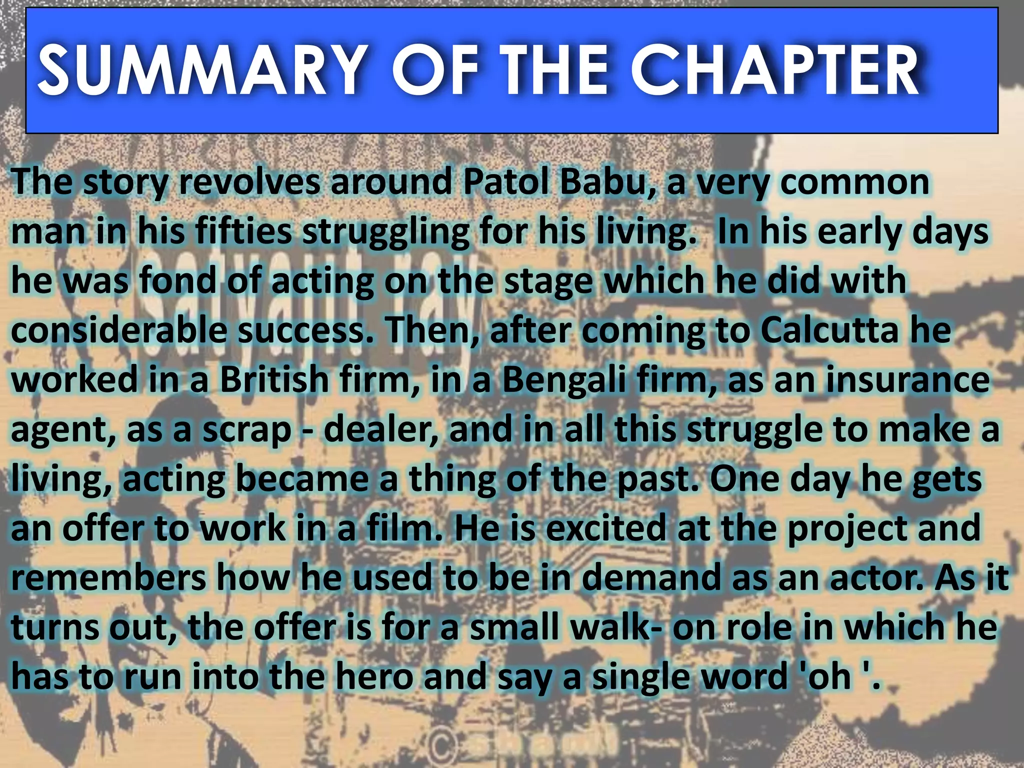 Patol babu PPT | PPTX