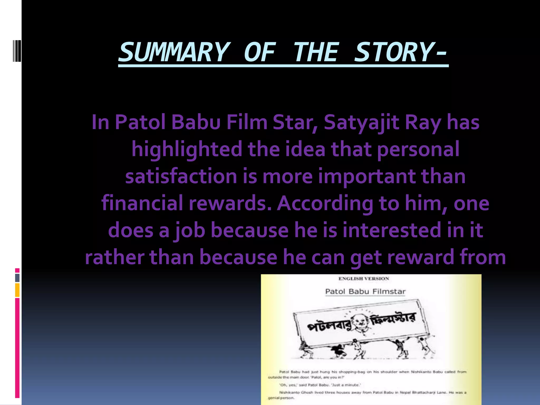 ppt on patol babu english class 10 | PPTX
