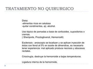 Patología anorrectal benigna exposicion | PPTX
