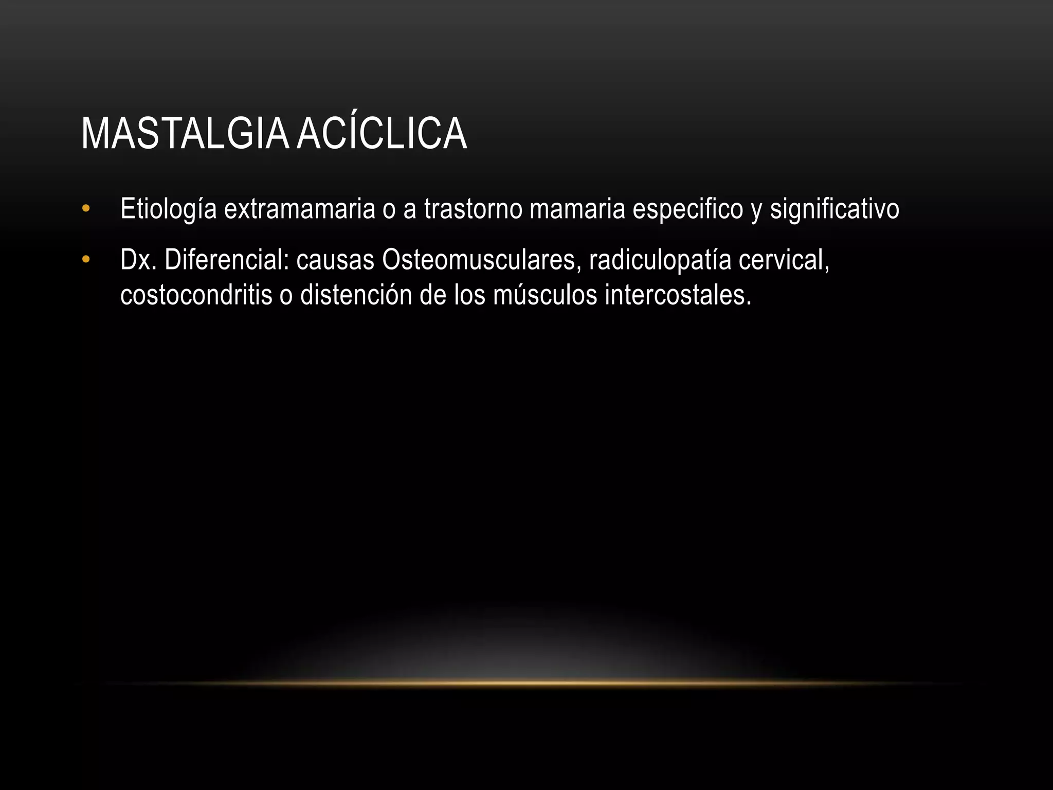 Patología benigna de mama | PPT