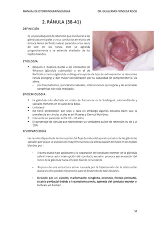 Patología de cavidad oral, faringe, glándulas salivales | PDF