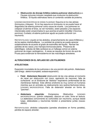Patología del sistema respiratorio | PDF
