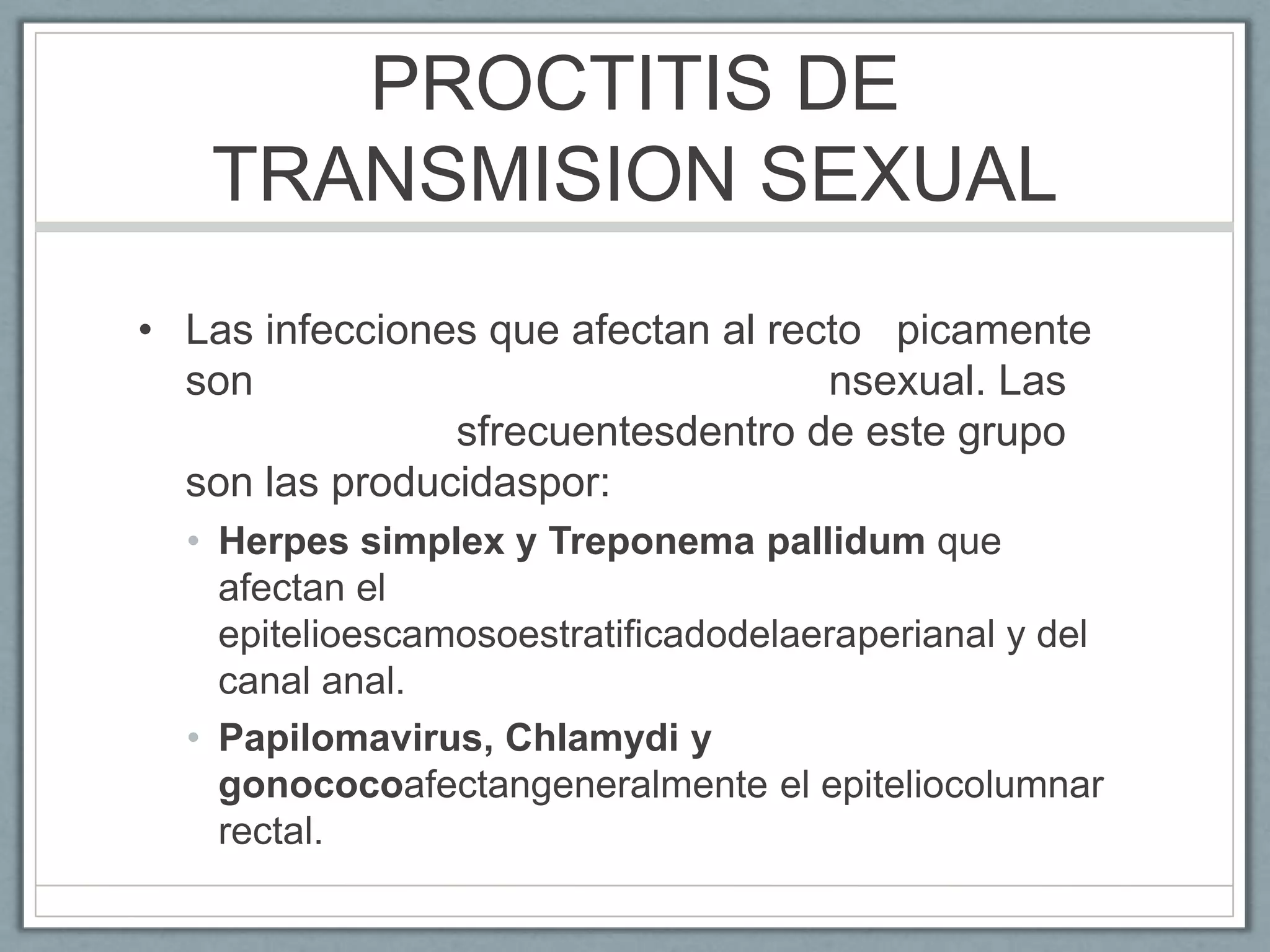 Patología inflamatoria de ano y recto | PPTX