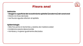 Patologías de recto y ano;Coloproctología | PPTX