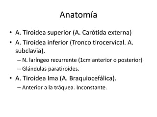 Principios de Patología tiroidea | PPTX