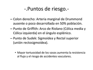Patología vascular del intestino grueso | PPTX