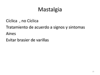 Patologia benigna de la mama i 18 enero | PPTX