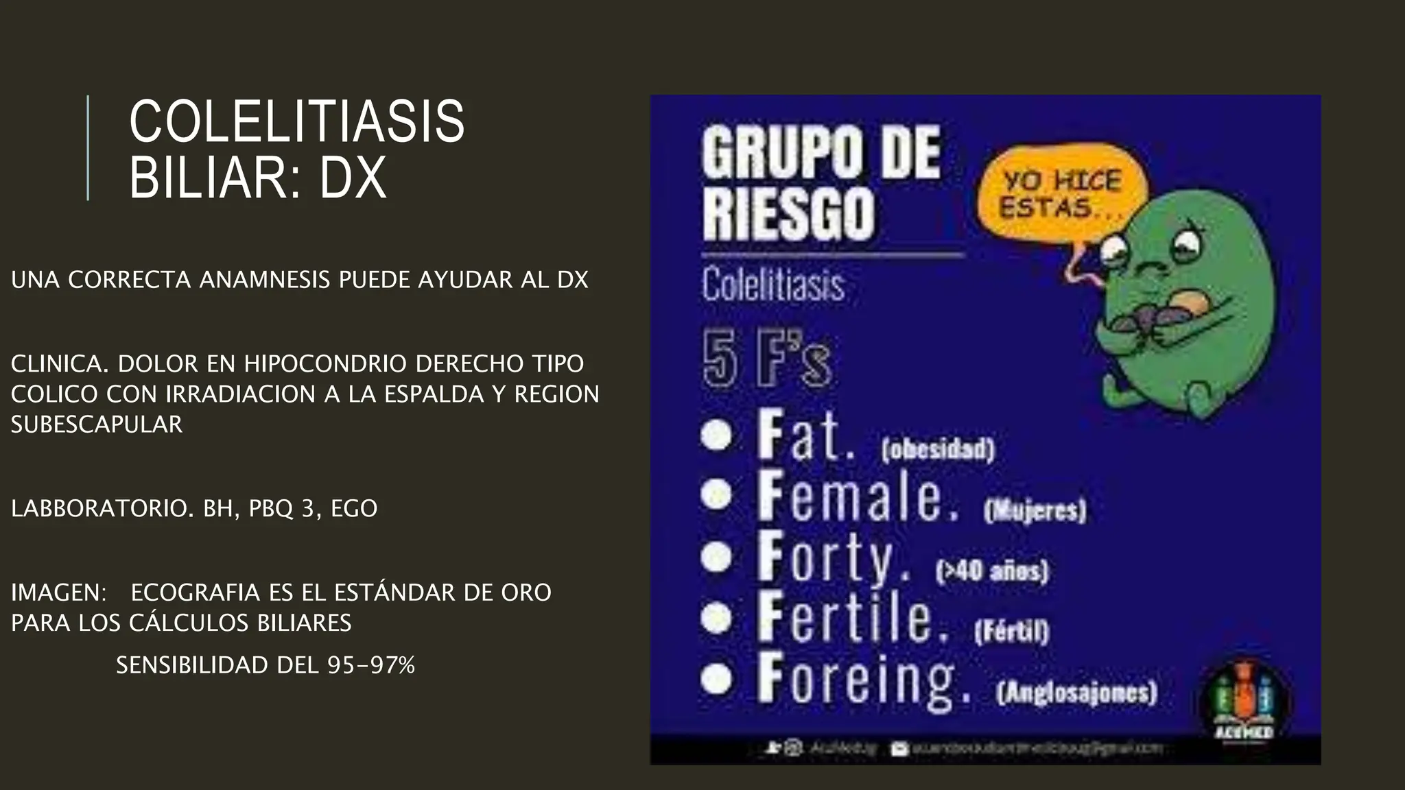 PATOLOGIA BILIAR, colelitiasis, colangitis | PPTX