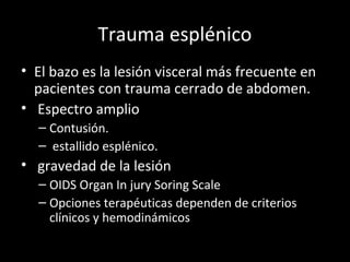 PATOLOGÍA DEL BAZO EN ECOGRAFÍA. | PPT