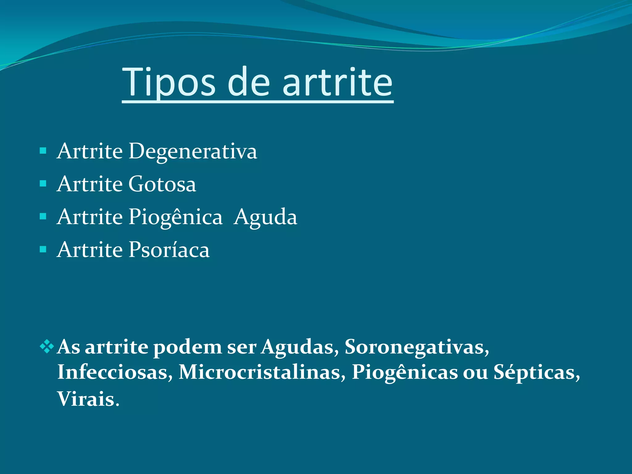 Patologia estudada artrite e artrose | PPTX | Bone and Joint Conditions ...