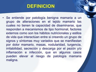 Patologia mamaria maligna unjfsc 2012 | PPTX