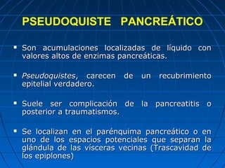 Patologia quirurgica del pancreas (3) | PPT