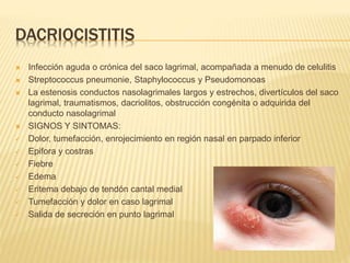 Patologia via lagrimal | PPTX