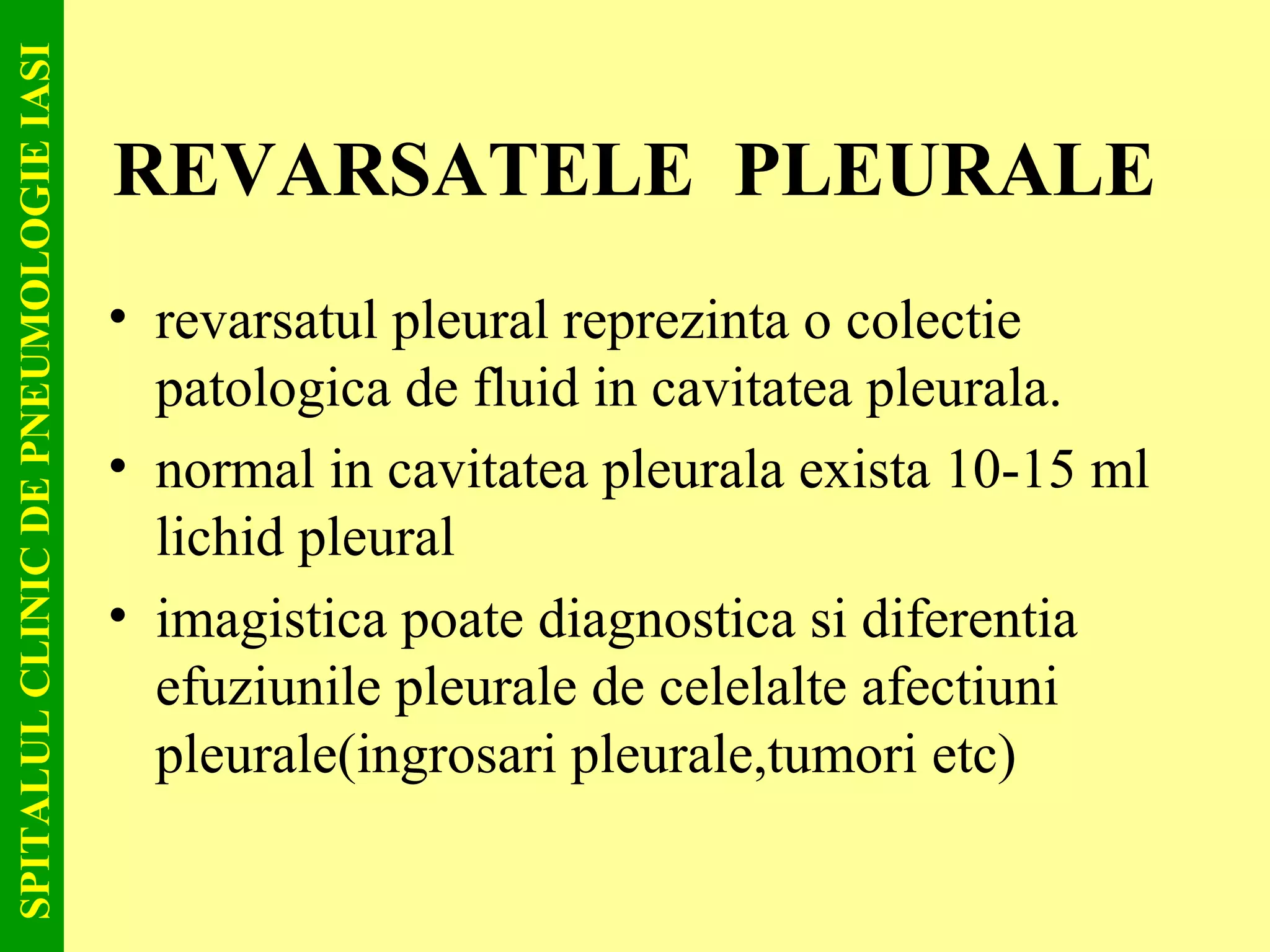 Patologie pleurala mihaescu | PPT