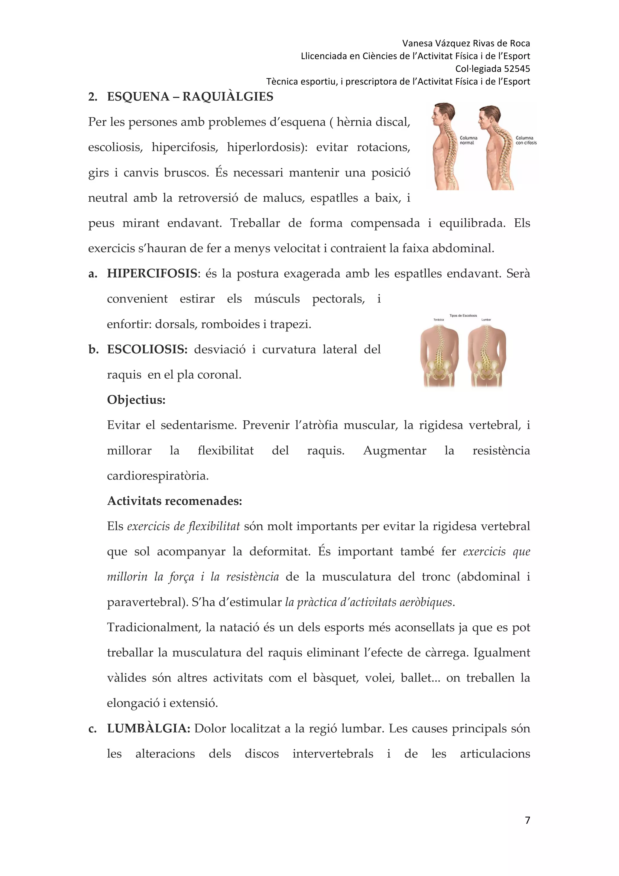 Patologies més comunes. Vanesa VáZquez Rivas De Roca | PDF