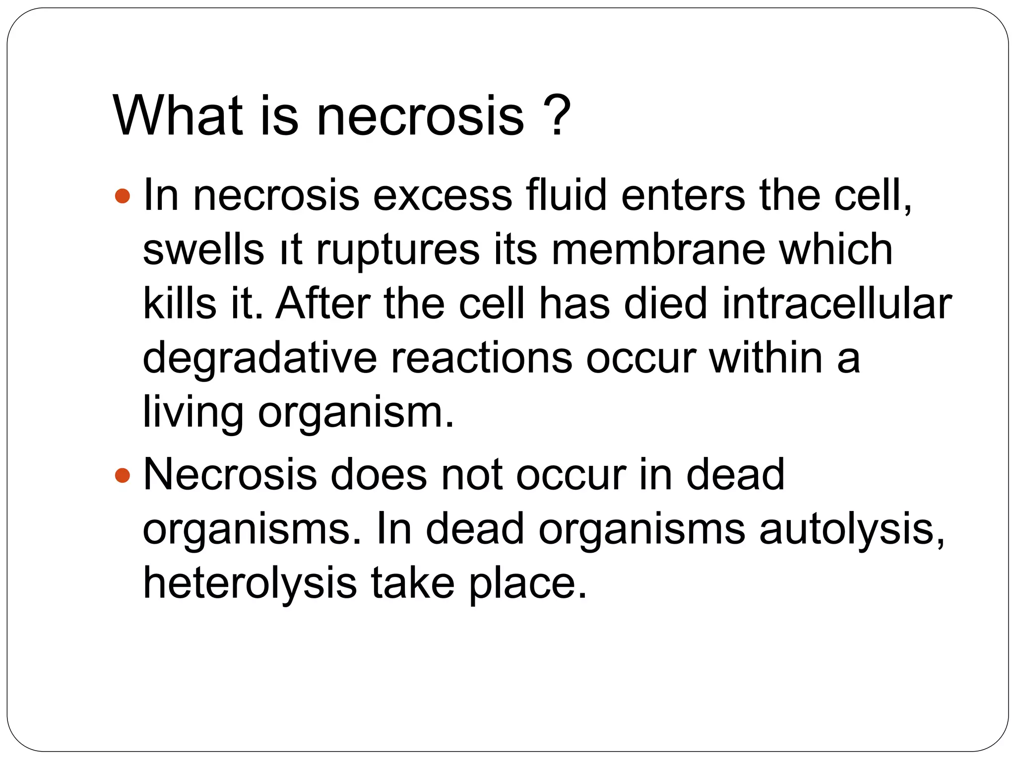 GENERAL PATHOLOGY OF CELL DEATH OF NECROSİS. | PPT