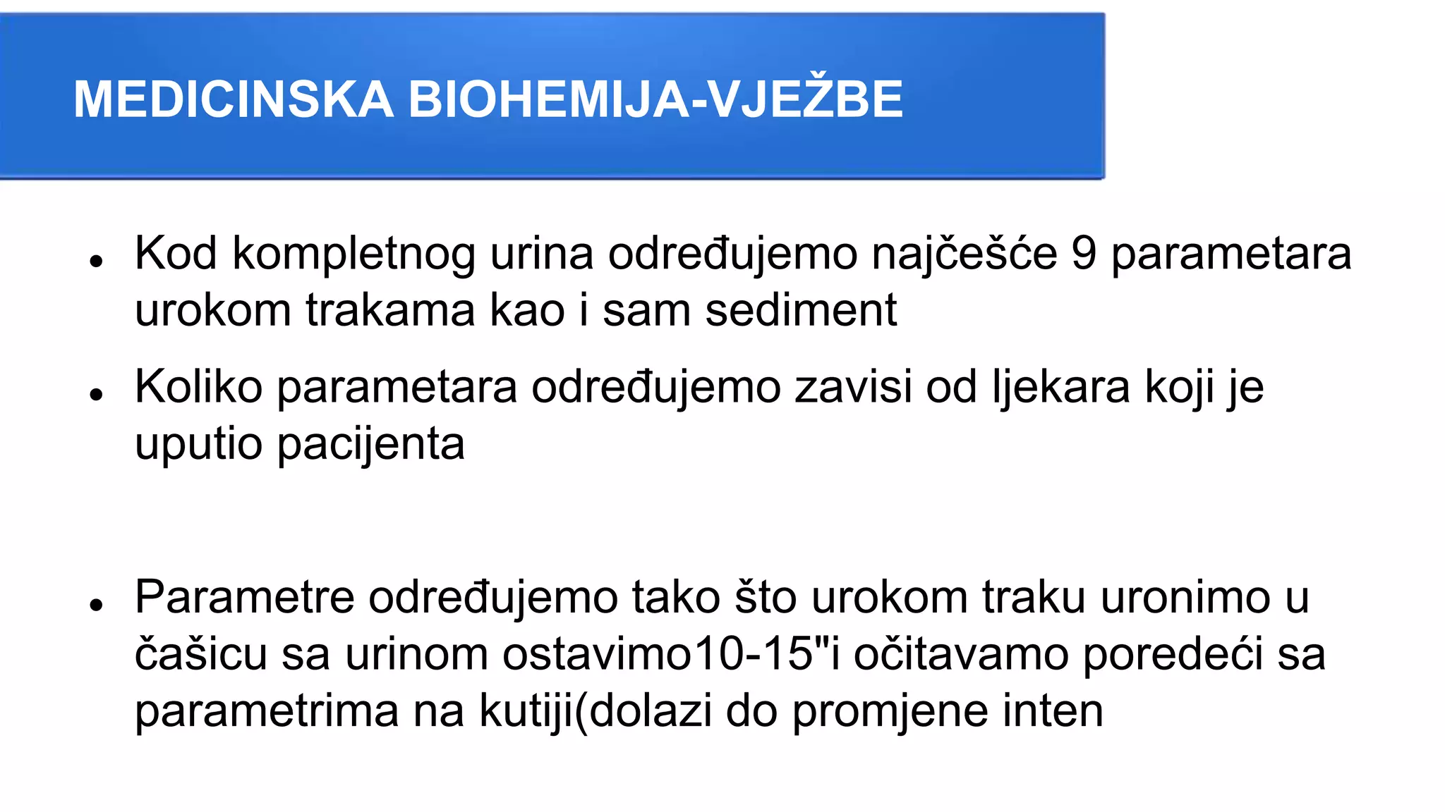 Patološki sastojci urina (nastavak) | PPTX