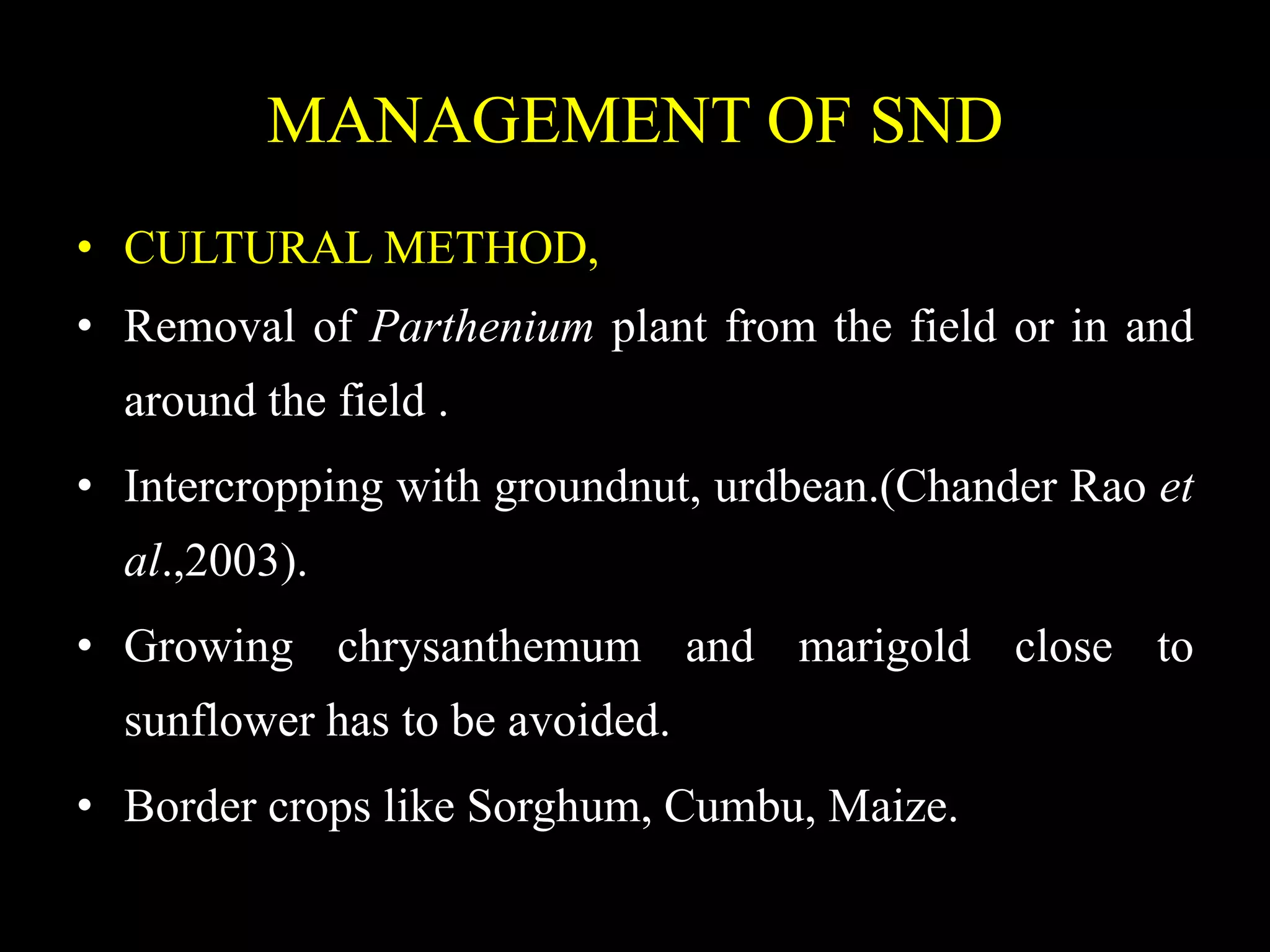 Sunflower Necrosis Disease | PPTX