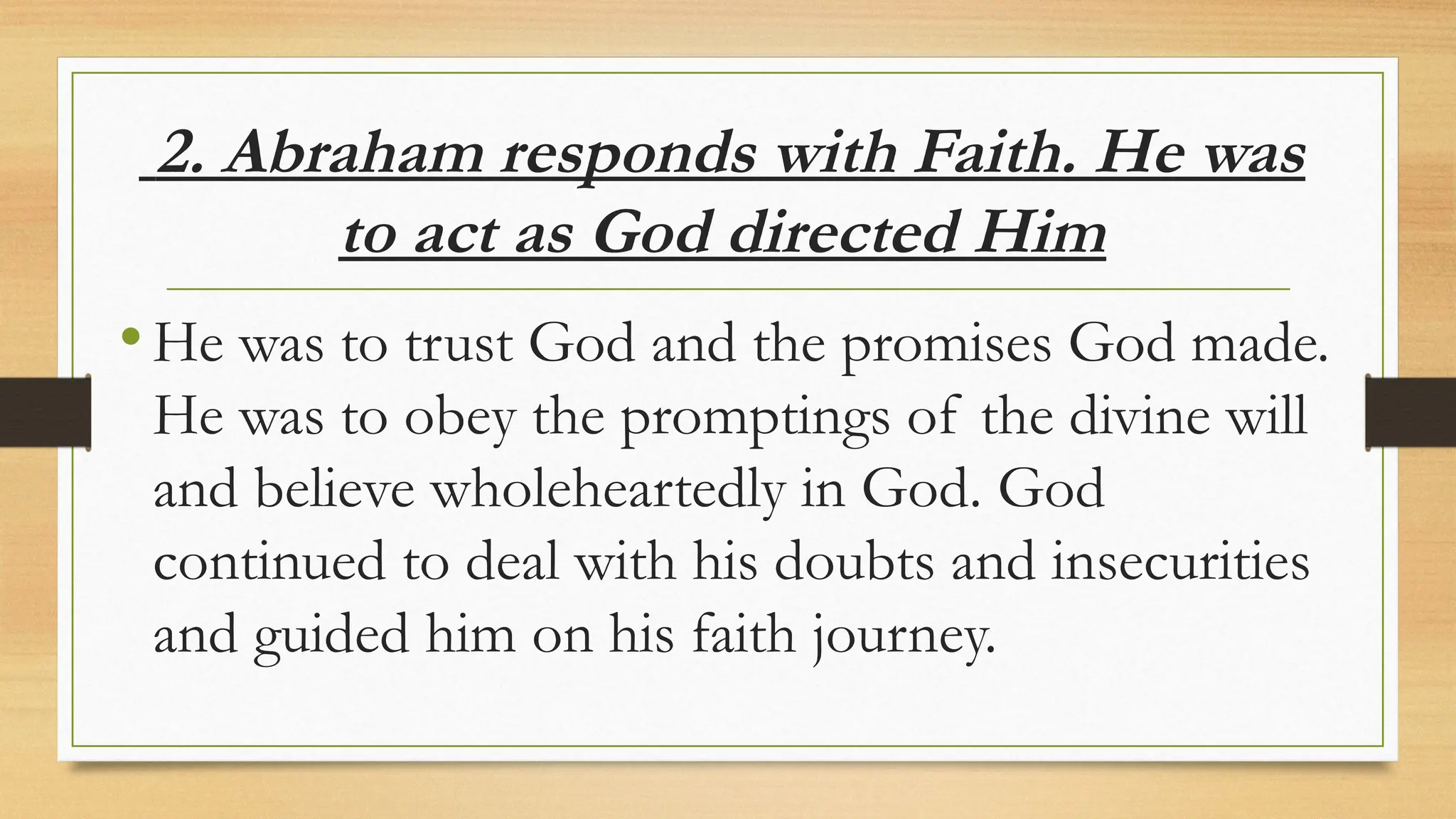 PATRIARCHS our Model of Faith Abraham.pptx