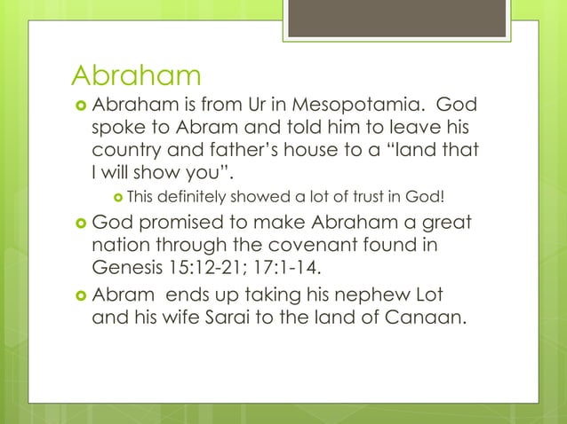 Patriarchs of the Old Testament | PPTX | Birth | Personal Celebrations ...