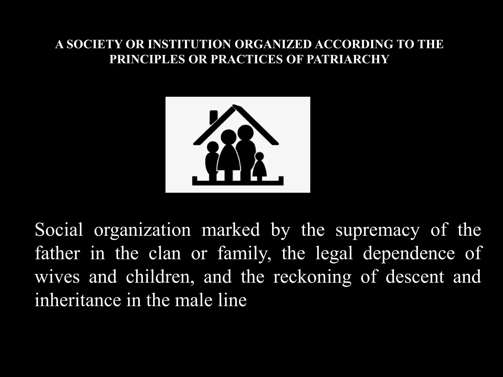 PATRIARCHY | PPTX | Education