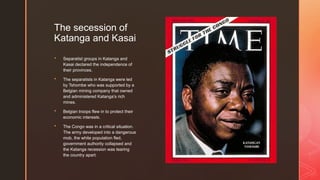 Patrice Lumumba.pptx showing Lumuba's life and timeline. | PPTX