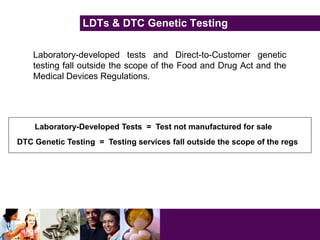 Regulatory oversight of genetic testing in Canada: Health Canada ...