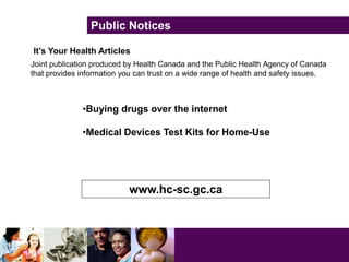 Regulatory oversight of genetic testing in Canada: Health Canada ...