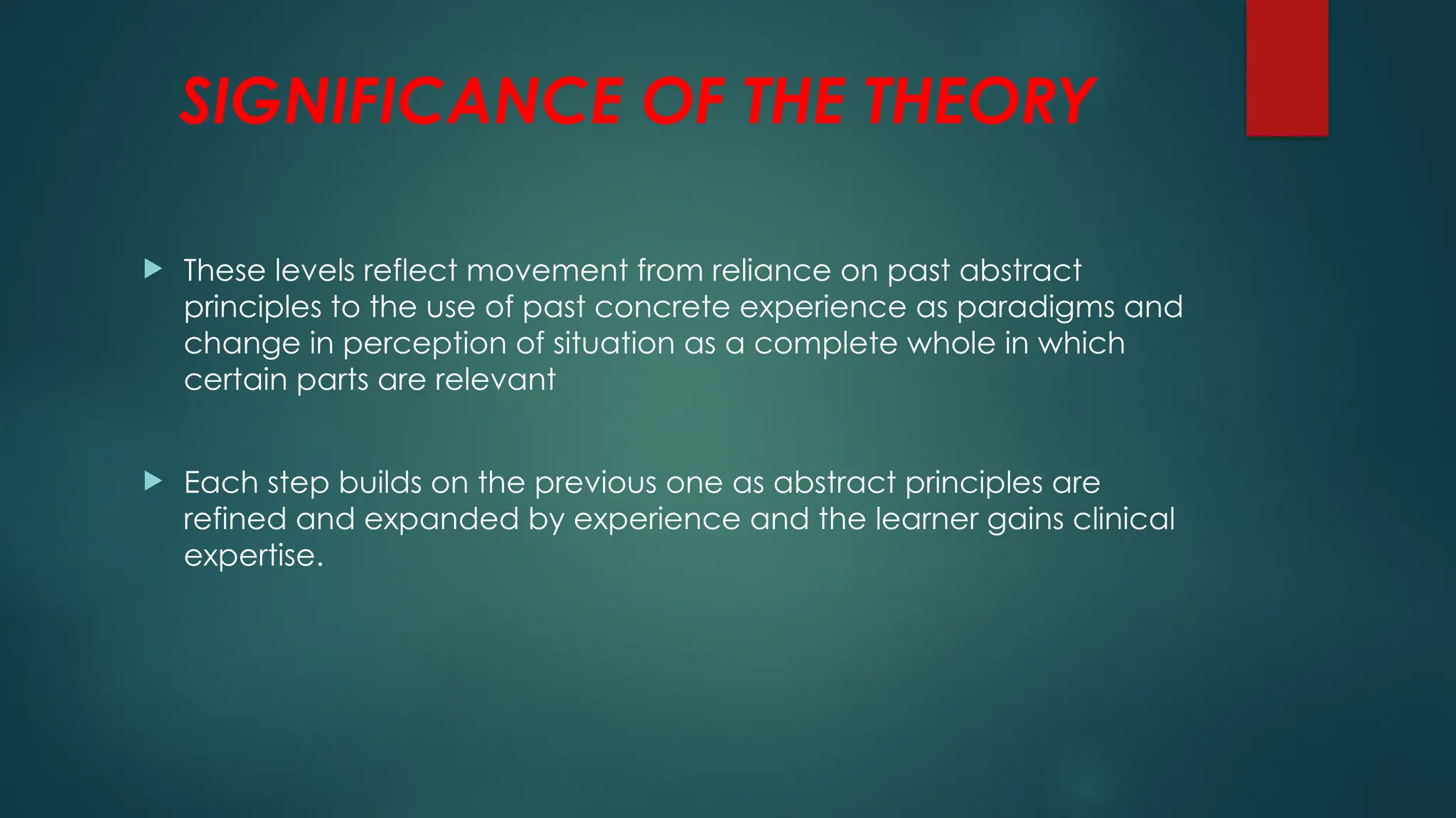 Patricia Benner - Novice to Expert theory | PPTX Patricia Benner - Novice to Expert theory | PPTX