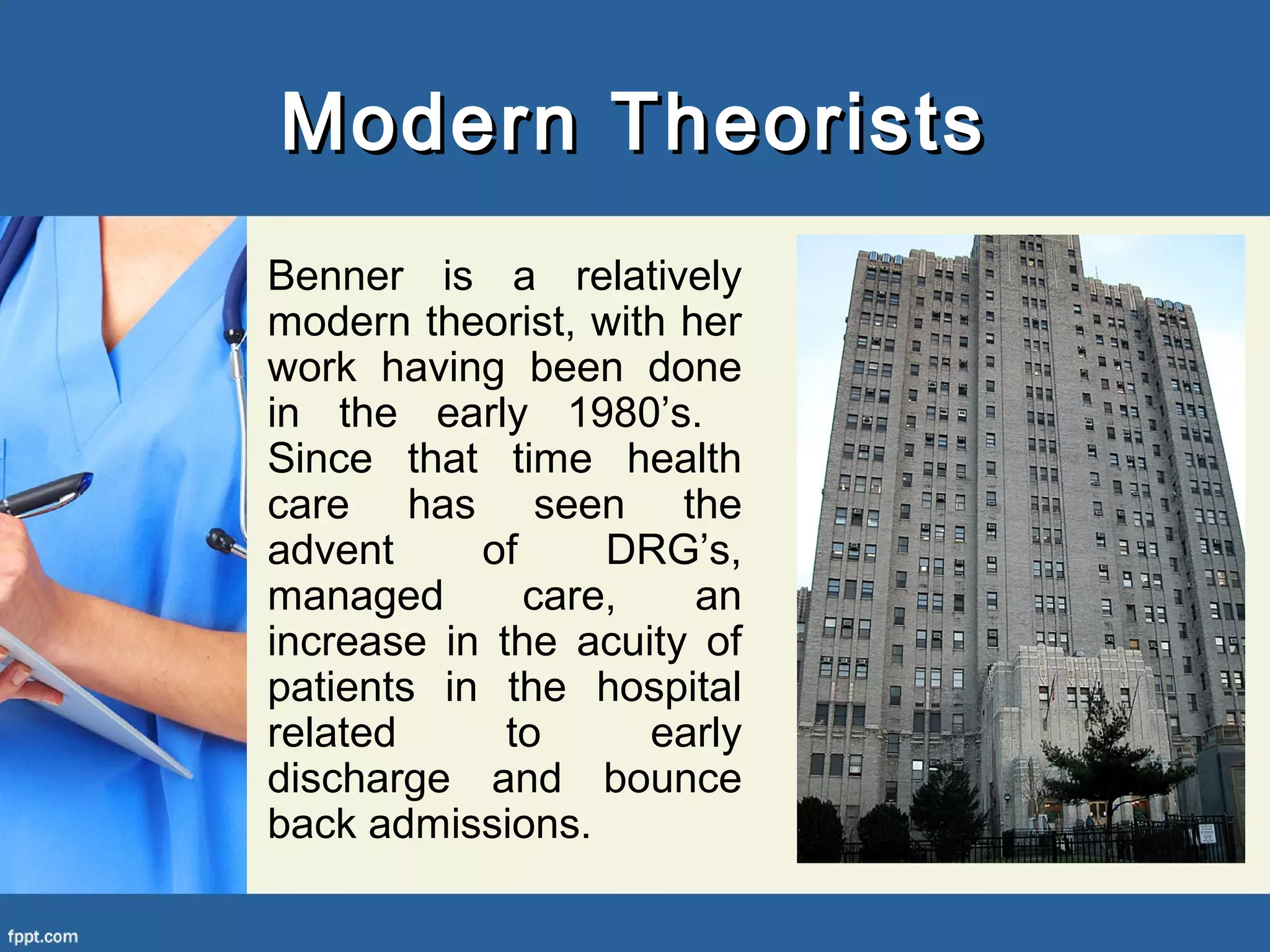 Patricia Benner (Novice to Expert Theory) | PPT