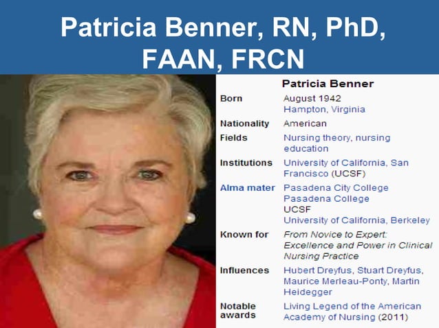 Patricia Benner (Novice to Expert Theory) | PPT