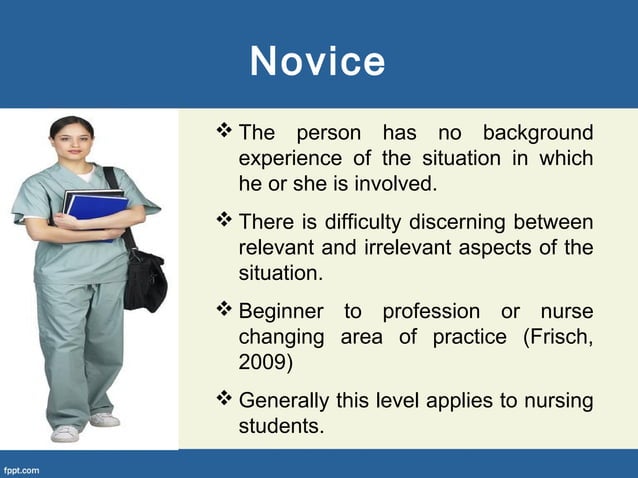 Patricia Benner (Novice to Expert Theory) | PPT