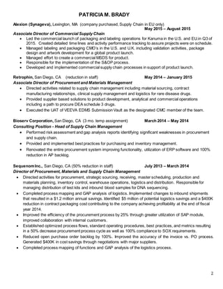 Patricia brady resume 22 dec2016 | PDF
