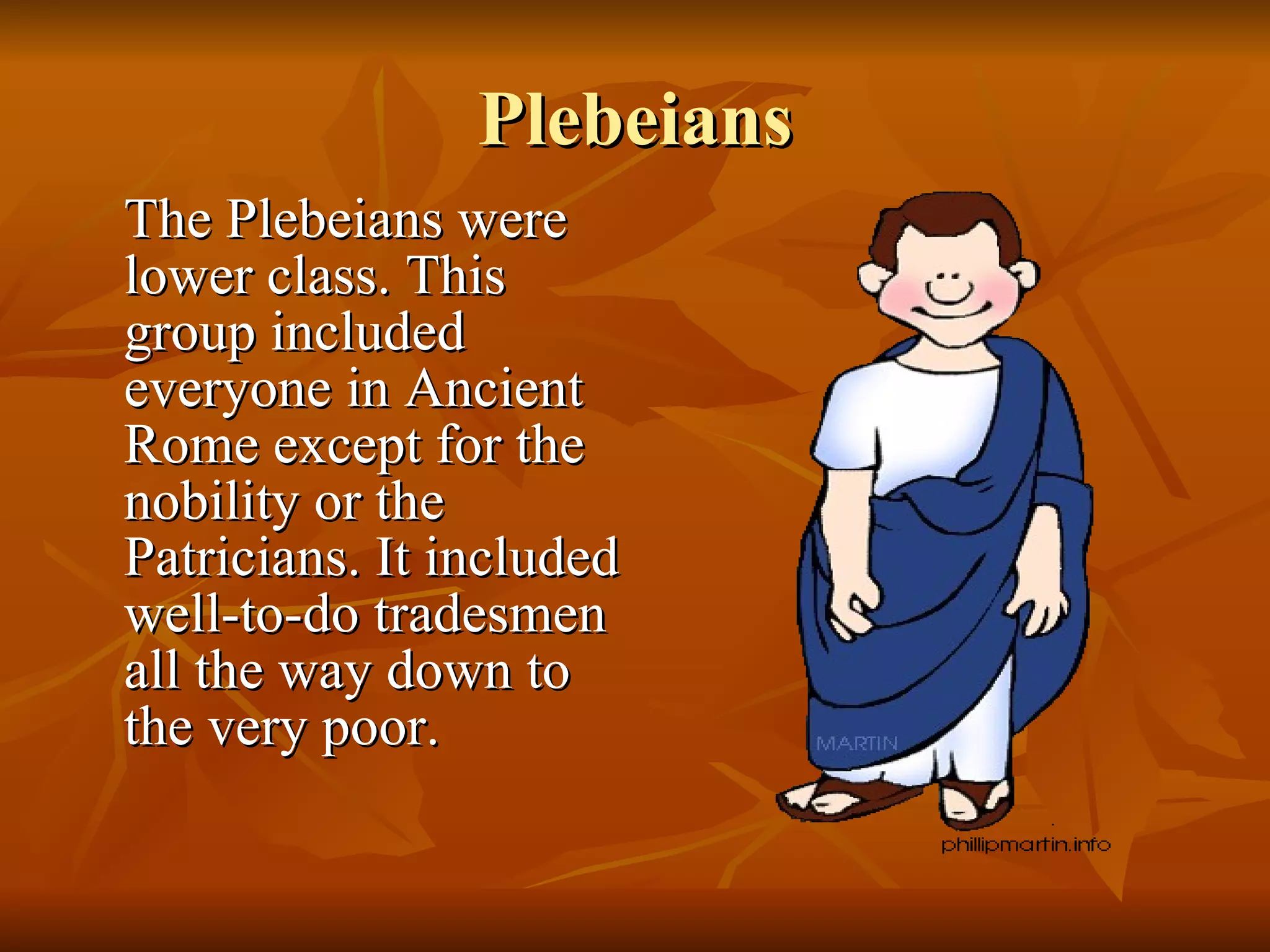 Patricians And Plebeians Syeda | PPT