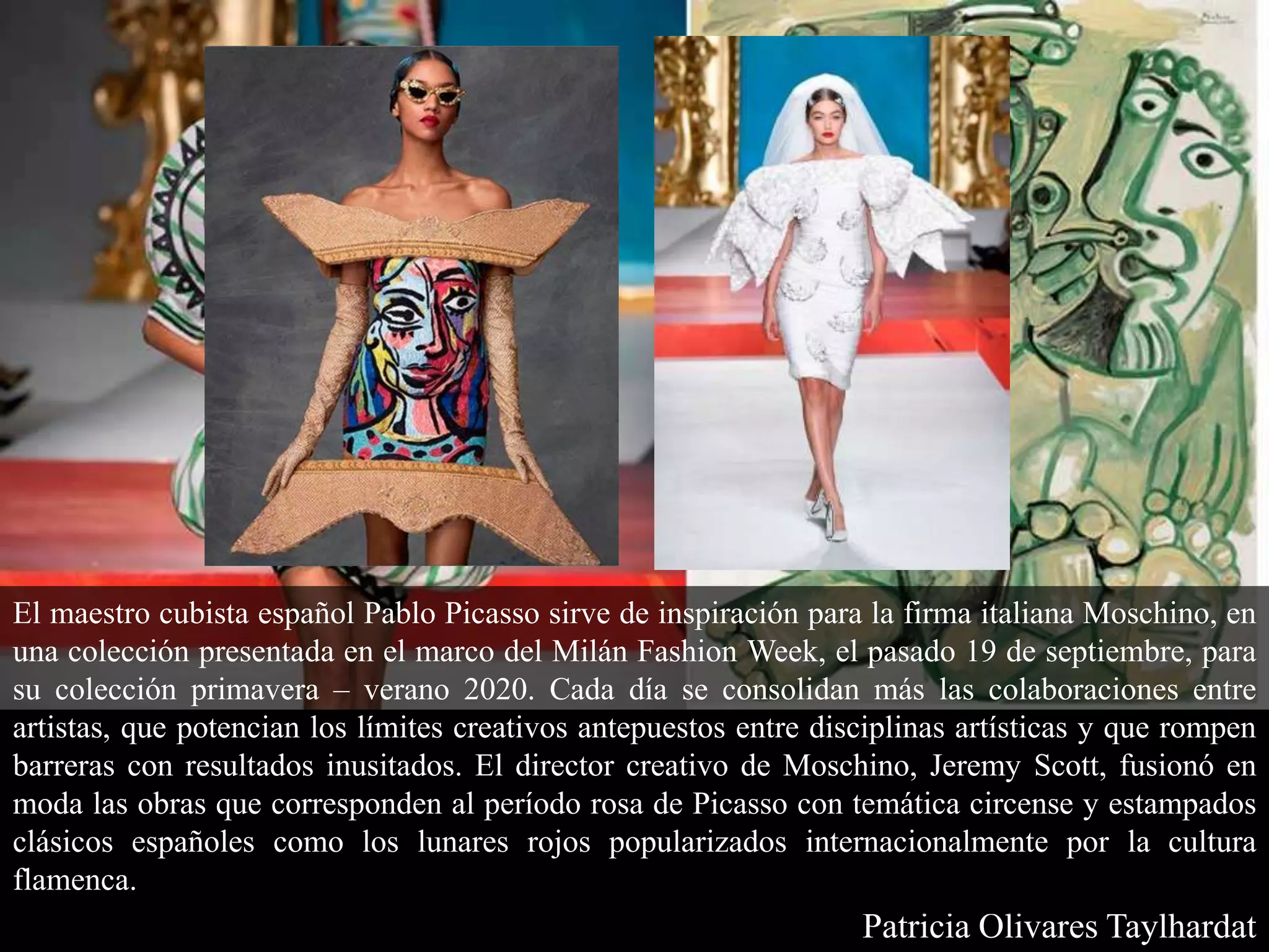 Patricia Olivares Taylhardat - Moschino Cubista Con Inspiración en ...